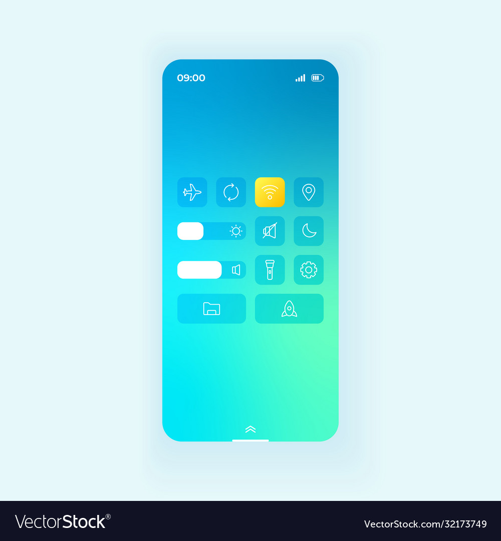 Smartphone interface template Royalty Free Vector Image