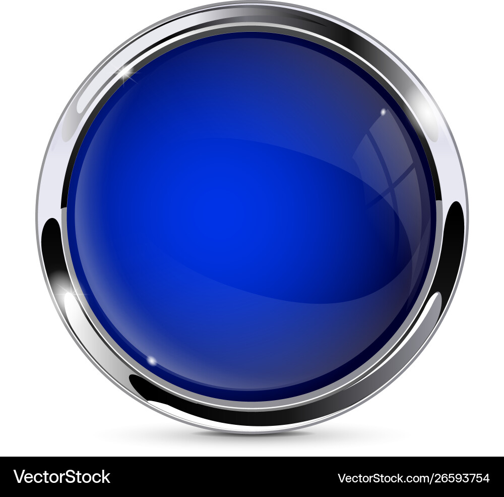 Black round 3d button high heel shoe sign Vector Image
