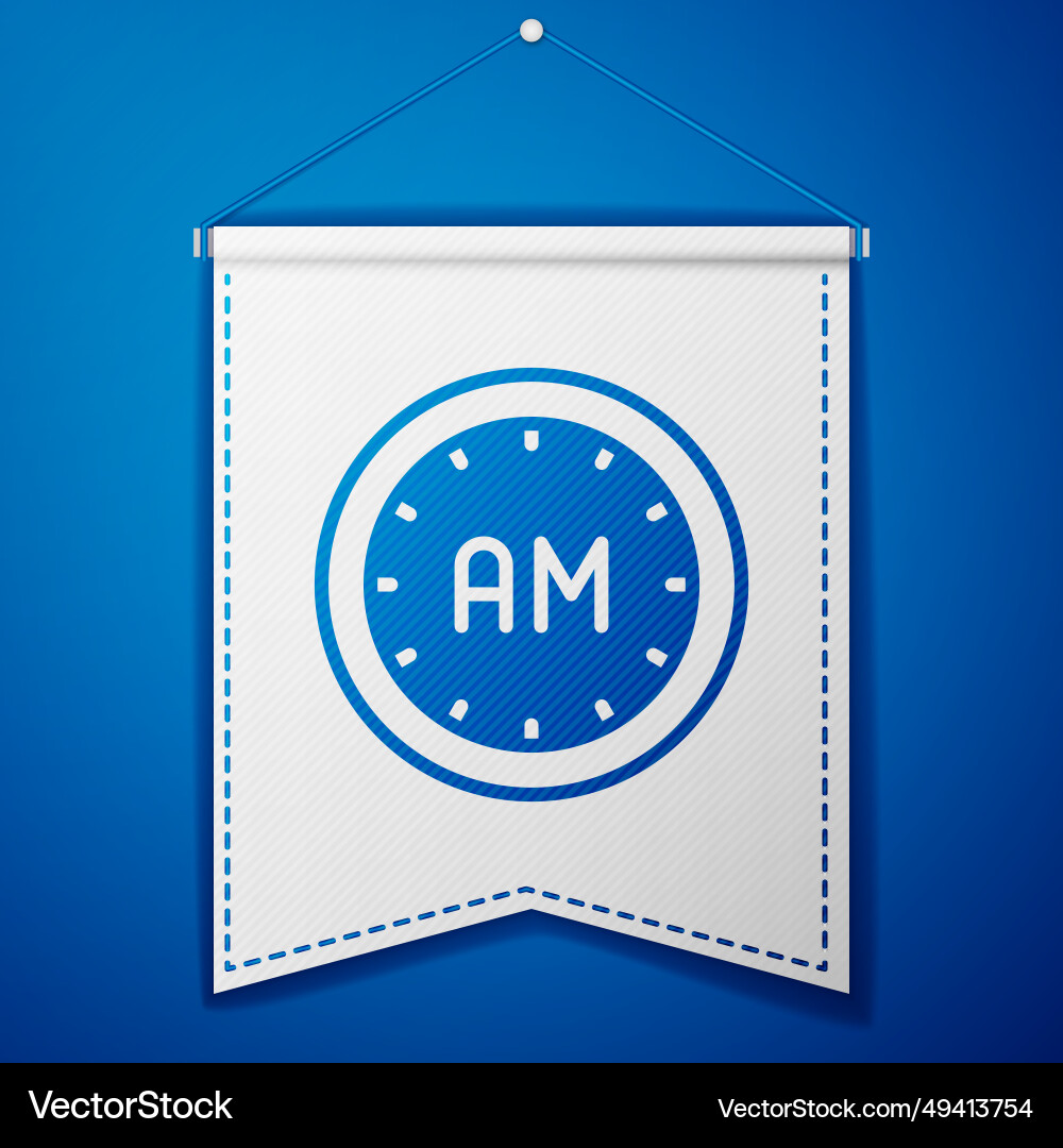 Blue morning time icon isolated Royalty Free Vector Image
