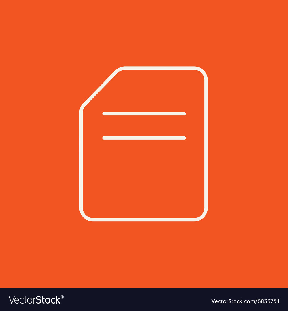 Document line icon Royalty Free Vector Image - VectorStock