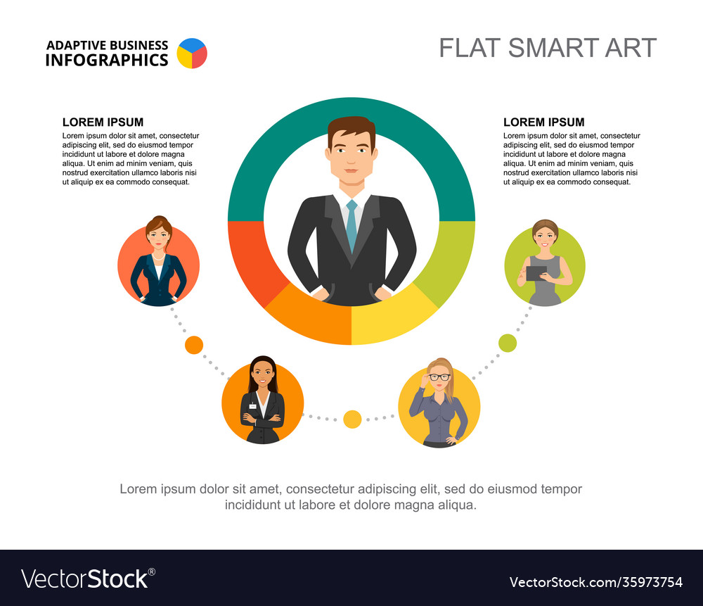 Two options workflow process chart template Vector Image