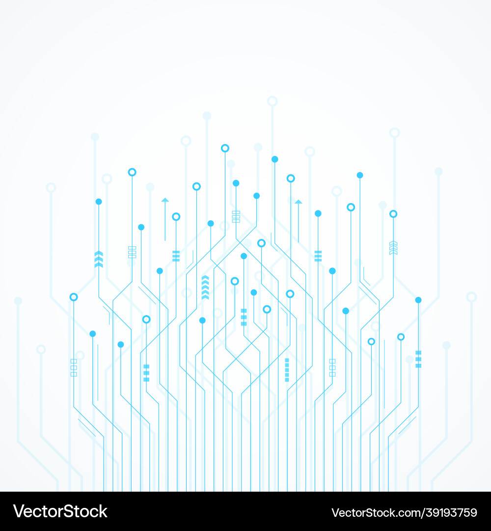 Abstract technology background digital arrow Vector Image