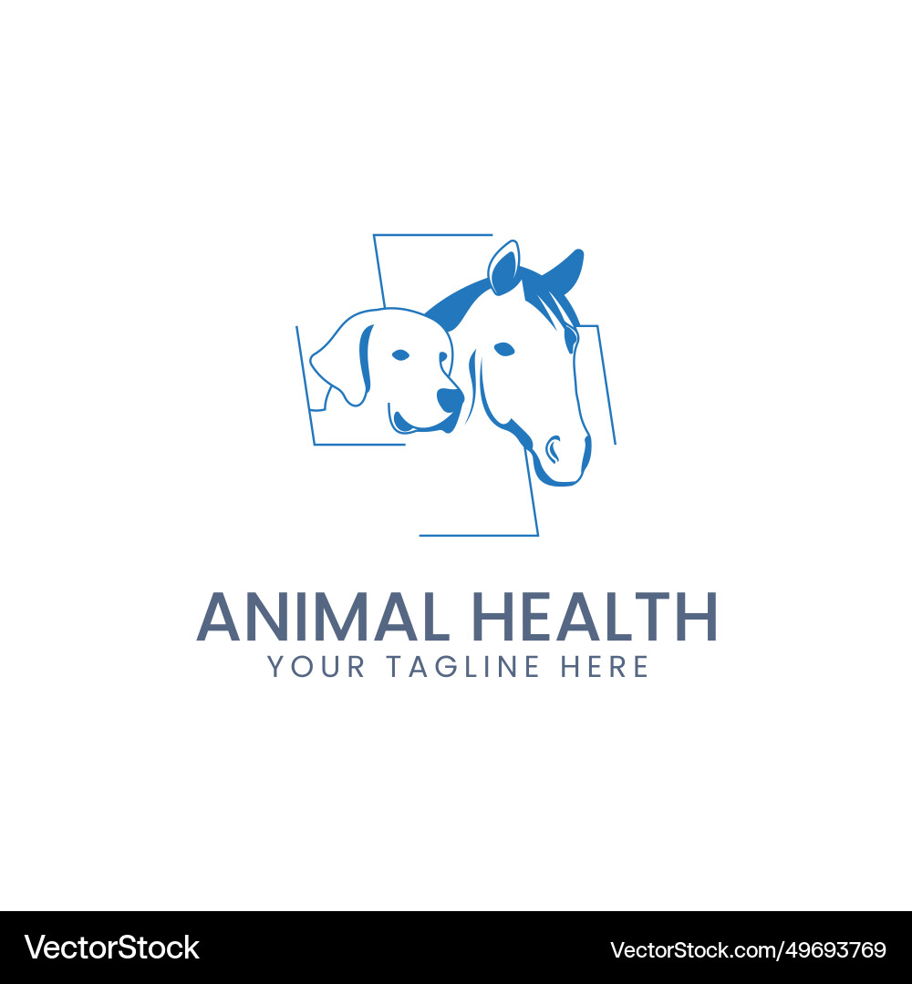 Animal health logo image Royalty Free Vector Image