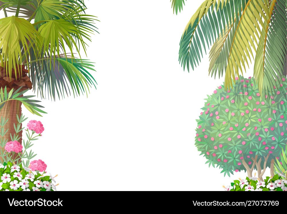 Cartoon sea border background Royalty Free Vector Image