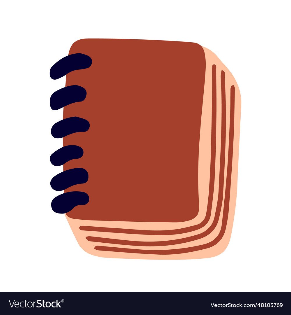 Note book Royalty Free Vector Image - VectorStock