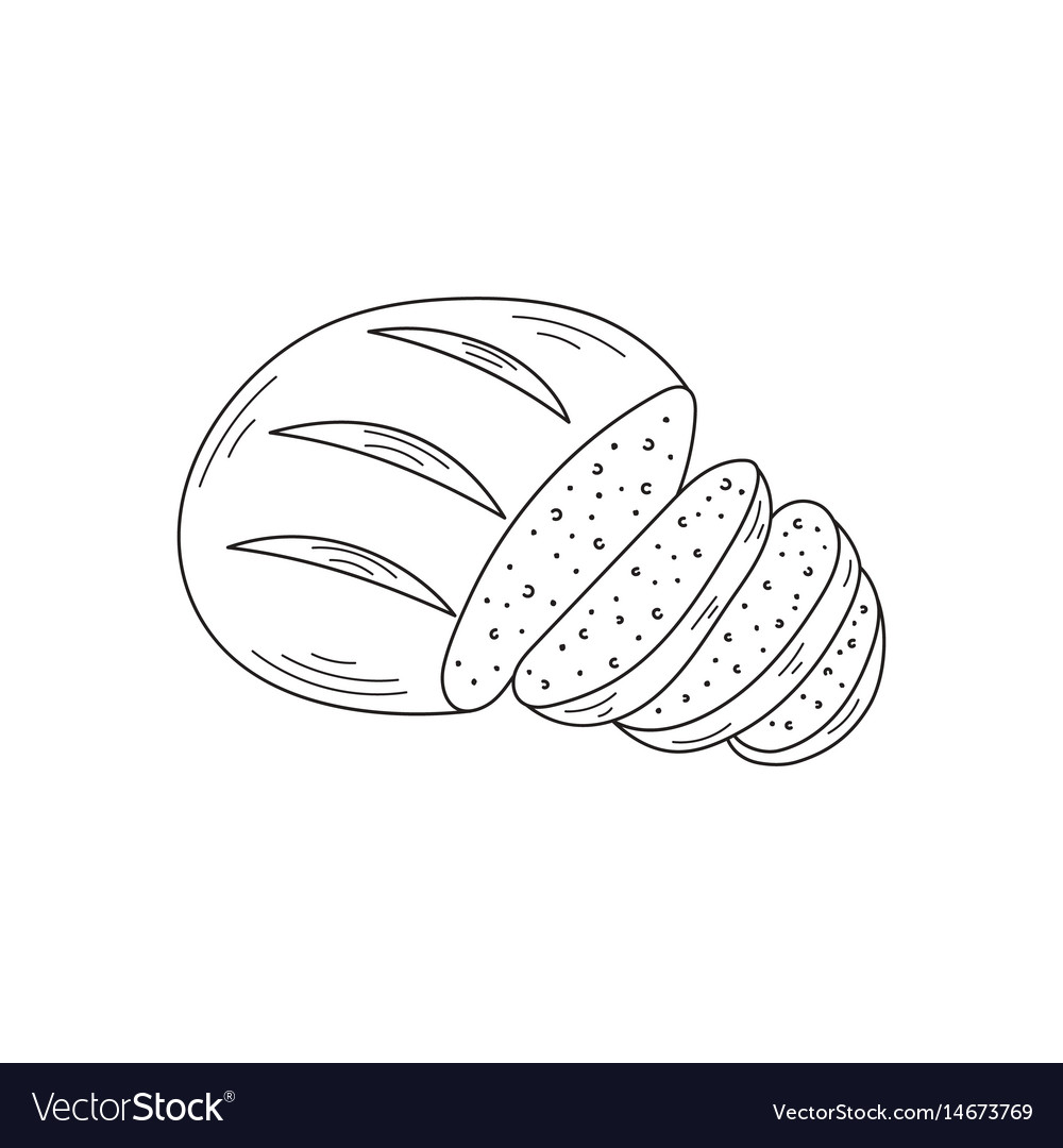 Sliced bread Royalty Free Vector Image - VectorStock