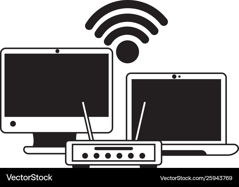 Wifi free connection Royalty Free Vector Image