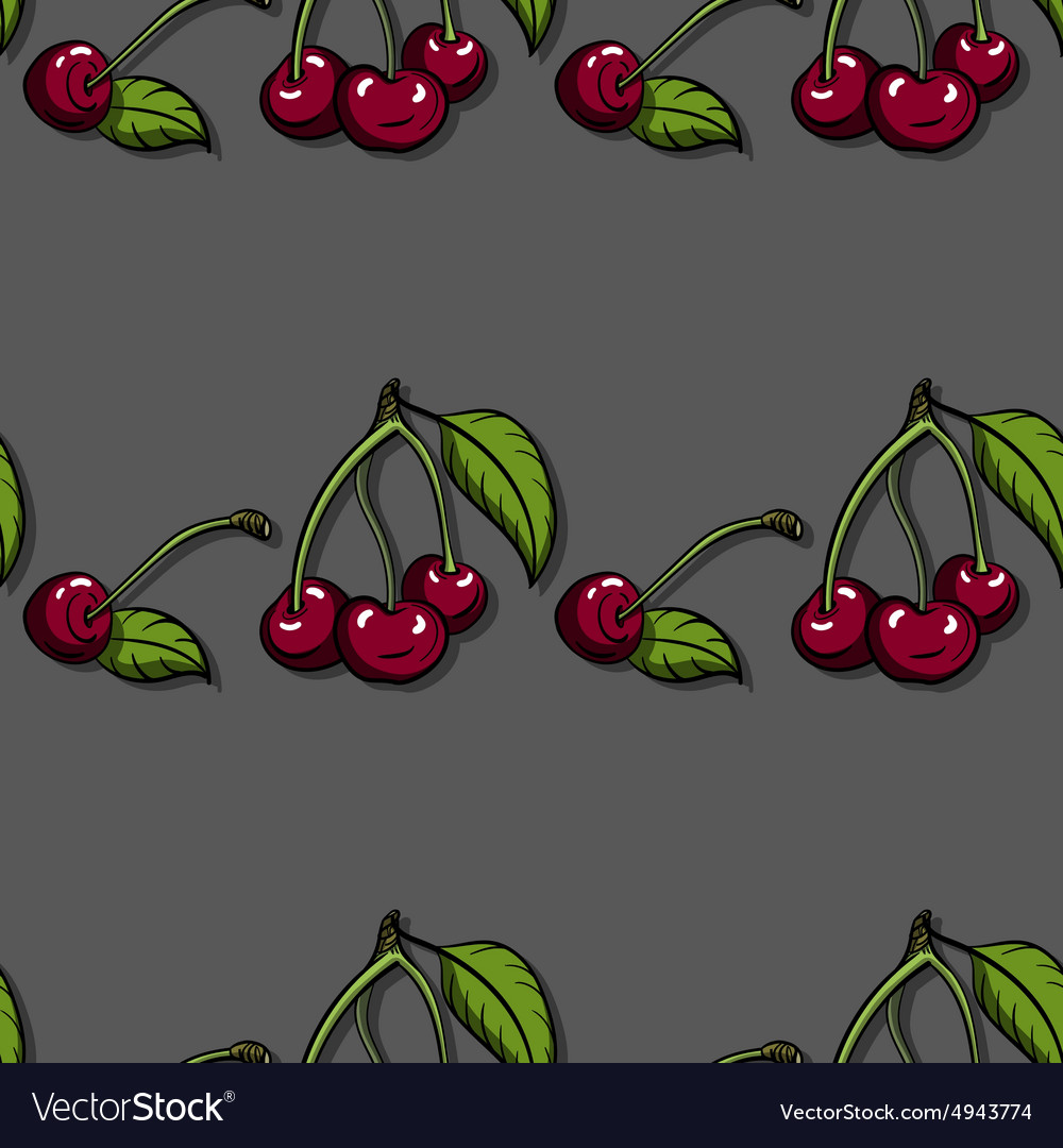 Cherrypattern3 Royalty Free Vector Image - VectorStock