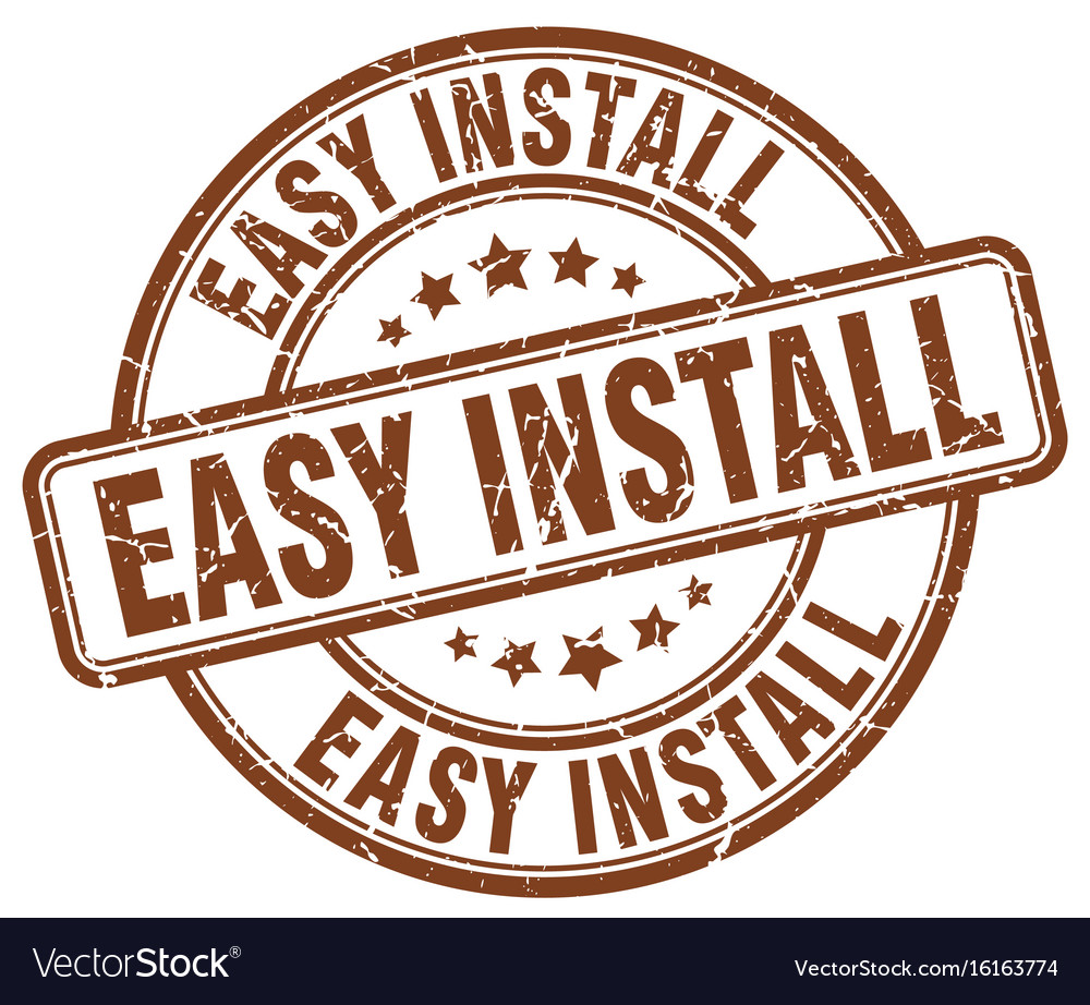 Easy install stamp Royalty Free Vector Image - VectorStock Easy install stamp Royalty Free Vector Image - VectorStock
