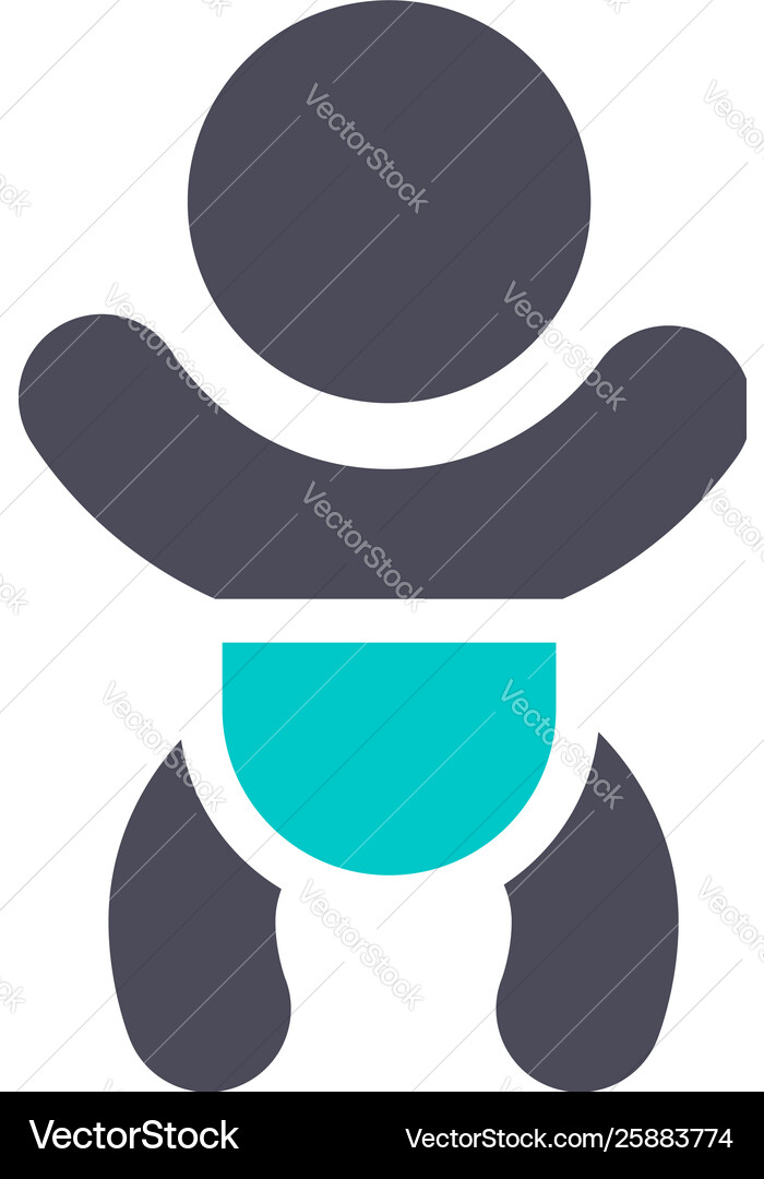 New gray turquoise icon on a white background Vector Image