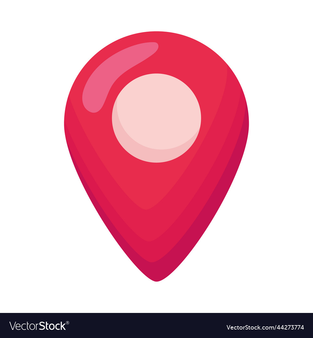 Red pin pointer location Royalty Free Vector Image