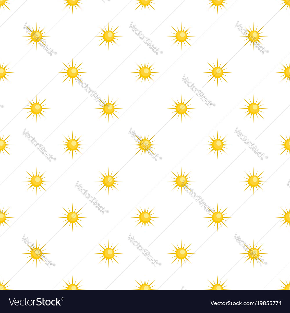 Sun pattern seamless Royalty Free Vector Image