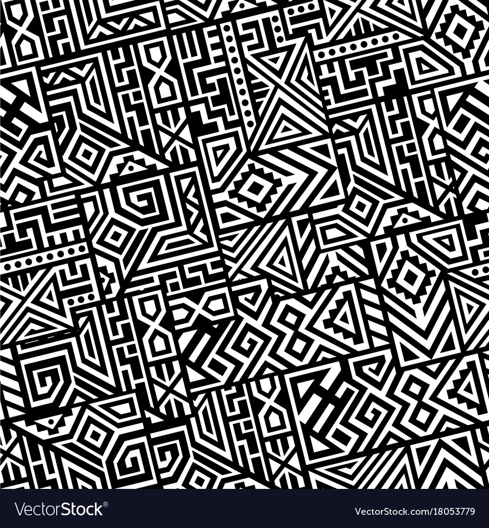 Creative seamless pattern Royalty Free Vector Image