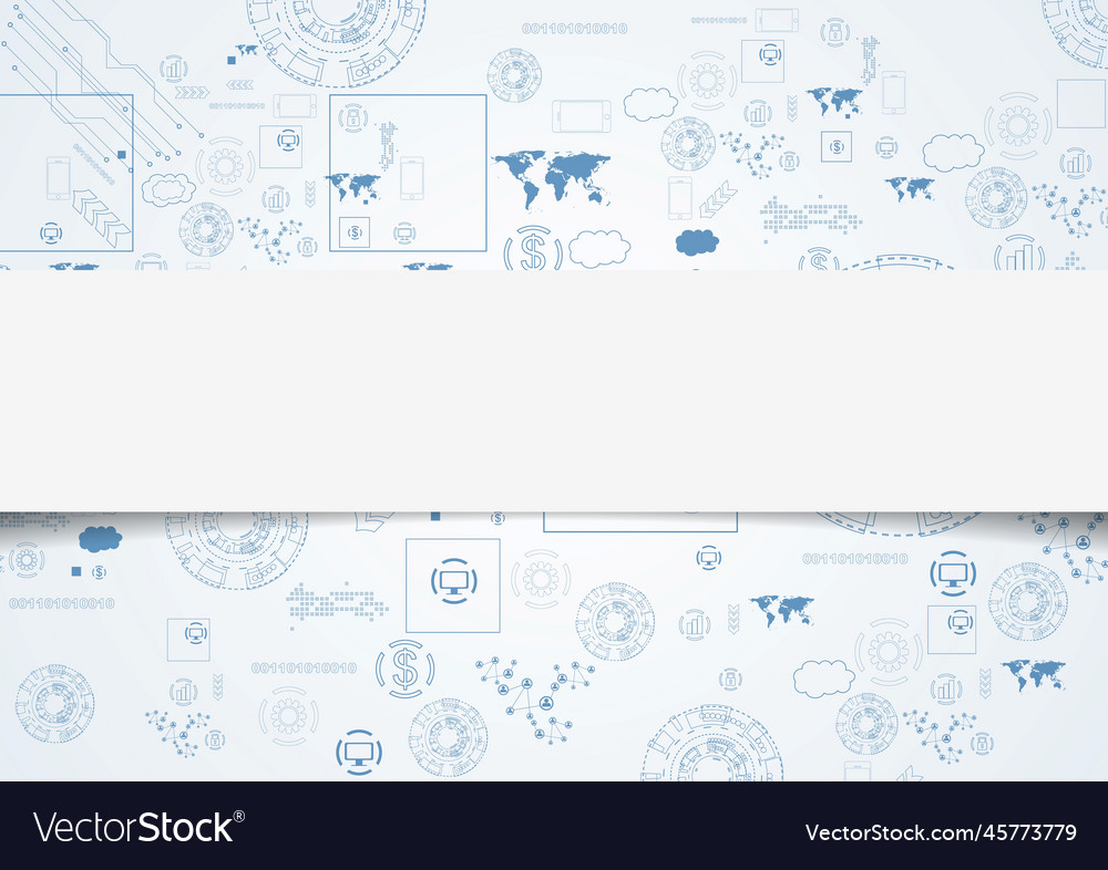 Tech engineering drawing abstract background Vector Image