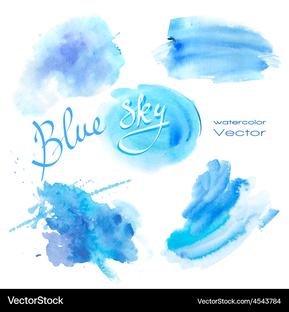 Background of watercolor spots Royalty Free Vector Image