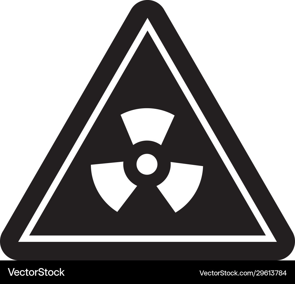 Danger warning icon template black color editable Vector Image