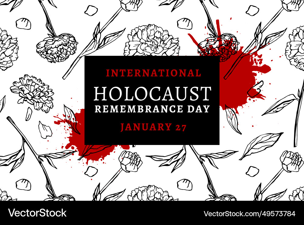 International holocaust remembrance day Royalty Free Vector