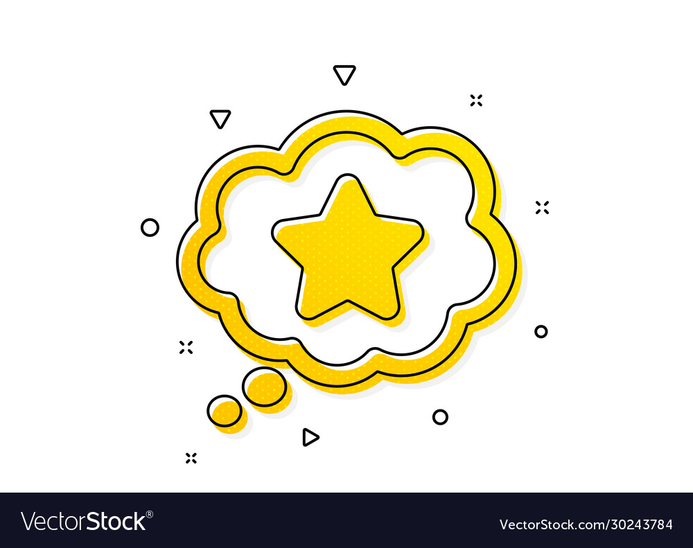 Loyalty star icon bonus points discount program Vector Image