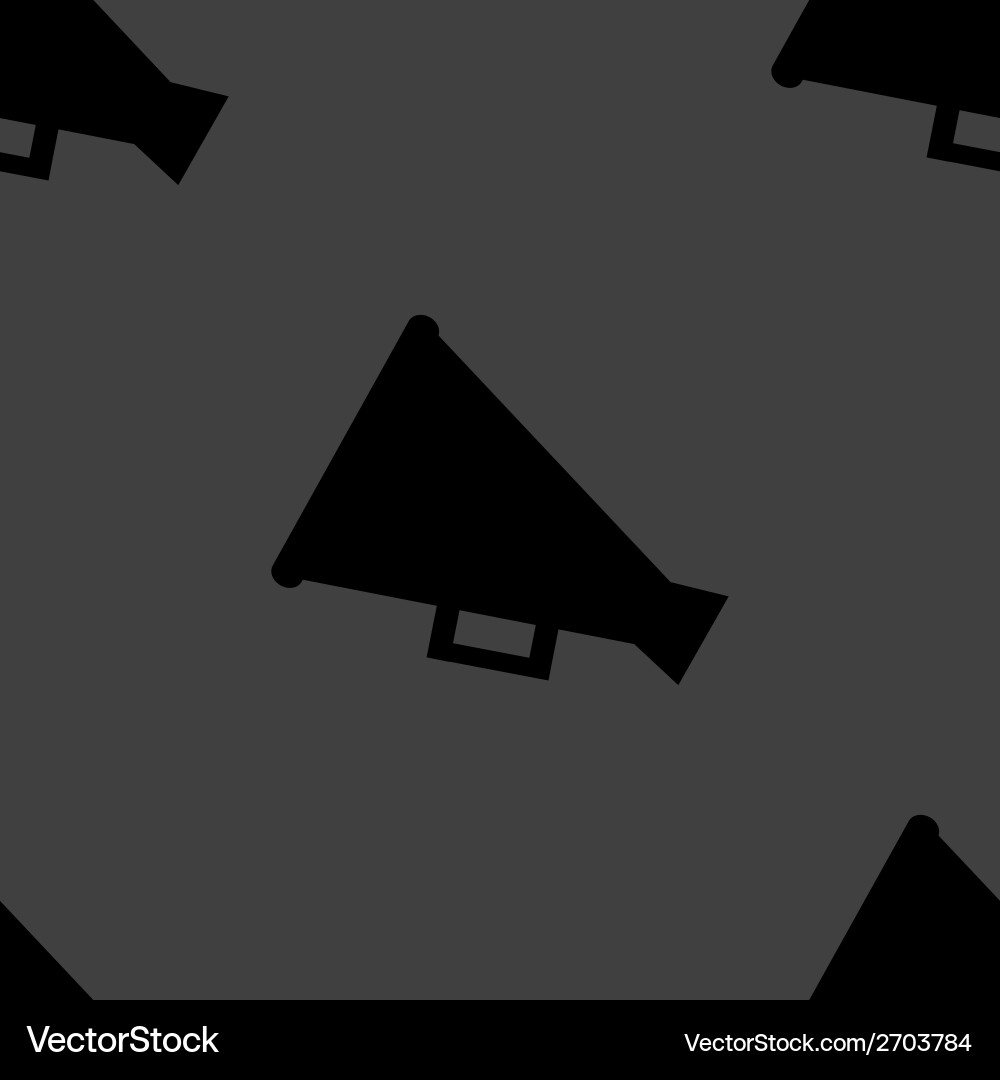 Megaphone loud-hailer web icon flat design Vector Image