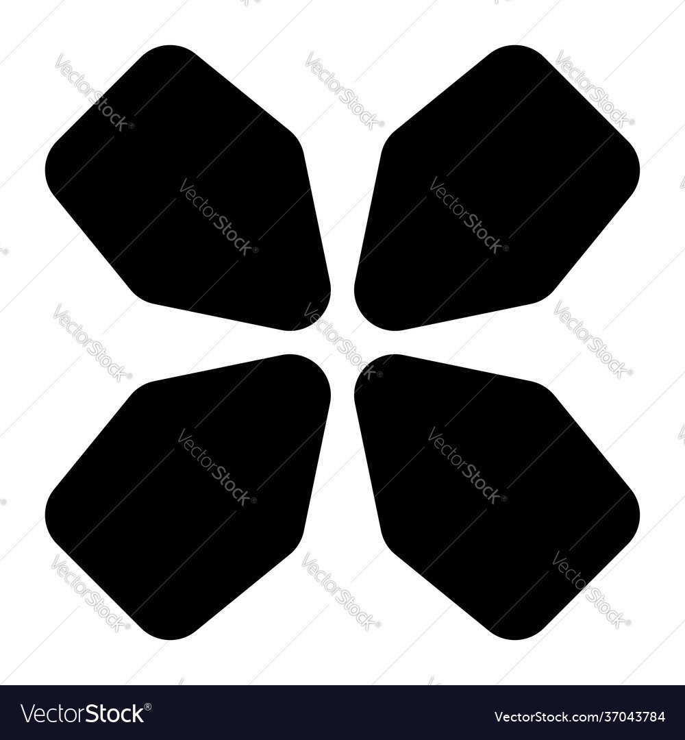 Simple decoration shape element abstract motif Vector Image