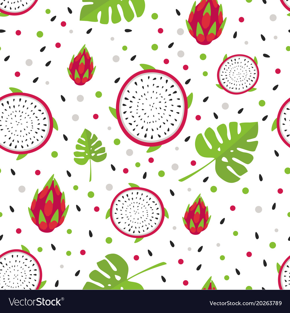 Fruity pattern on a colored background Royalty Free Vector