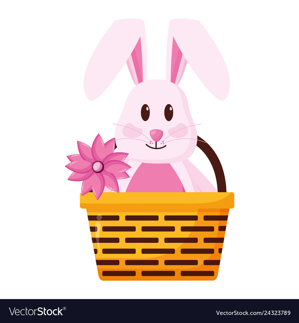 Happy easter rabbit Royalty Free Vector Image - VectorStock