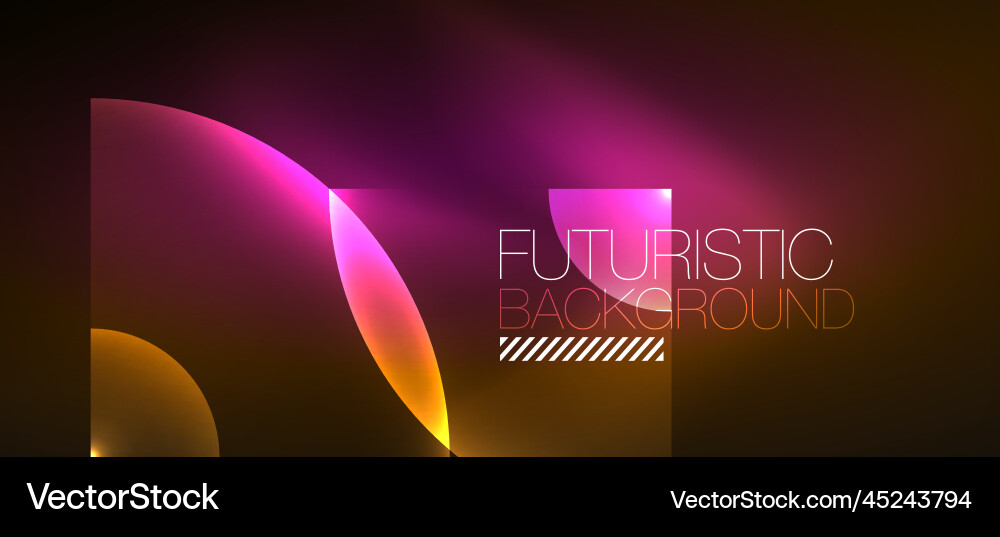 Abstract background with neon glowing light Vector Image