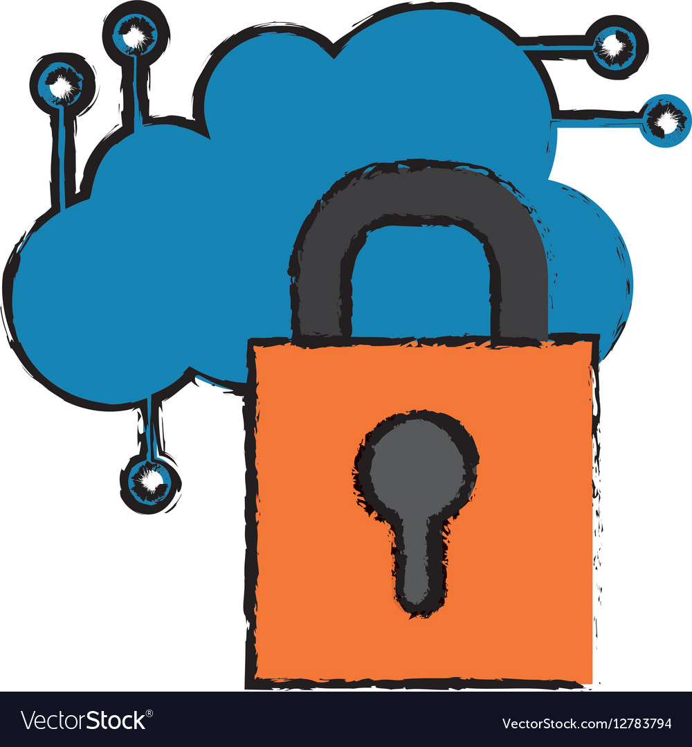 Cloud computing security system Royalty Free Vector Image Cloud computing security system Royalty Free Vector Image