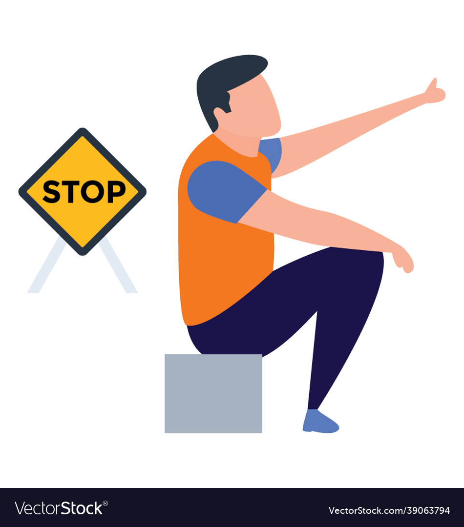 Stop Royalty Free Vector Image - VectorStock
