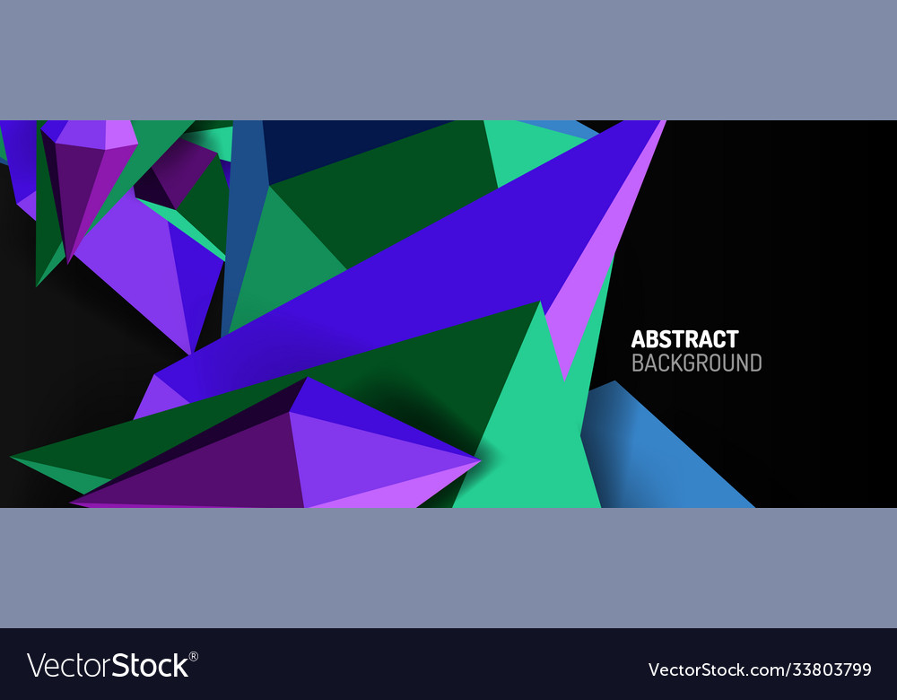 3d low poly abstract shape background Royalty Free Vector