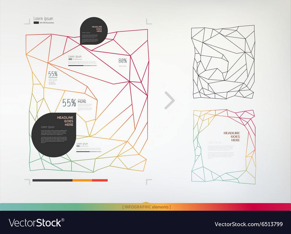 Modern elements on light background Royalty Free Vector