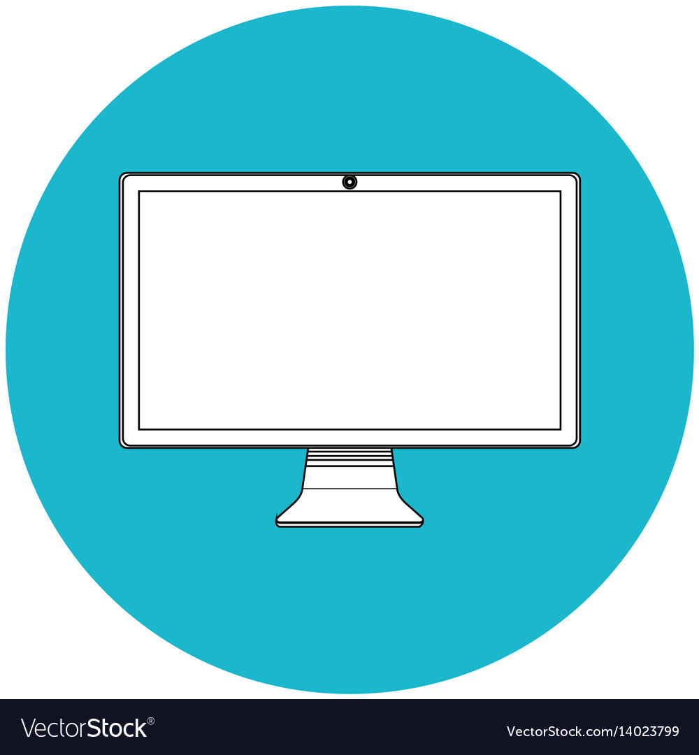 Monitor computer icon Royalty Free Vector Image