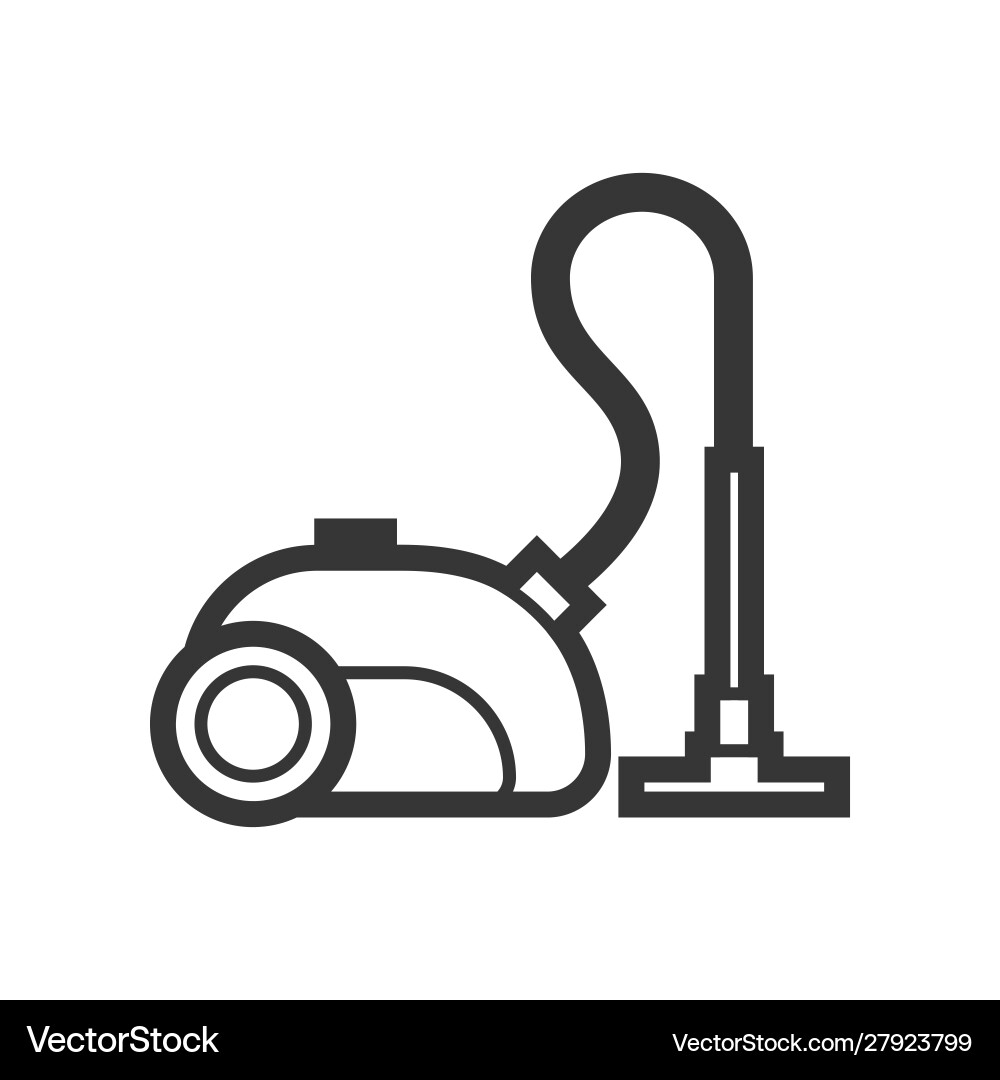 Vacuum cleaner outline single isolated icon Vector Image