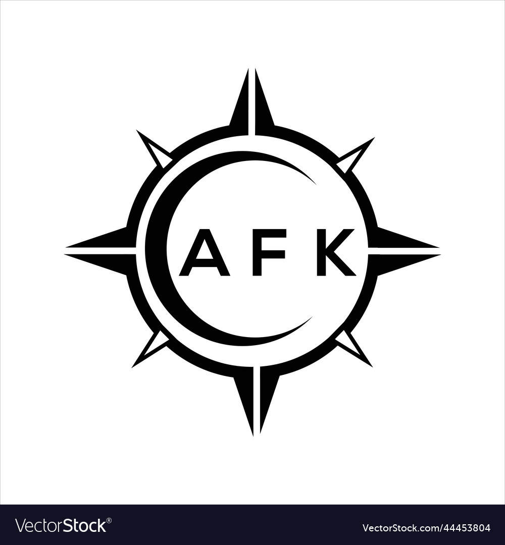 Afk abstract technology circle setting logo Vector Image Afk abstract technology circle setting logo Vector Image