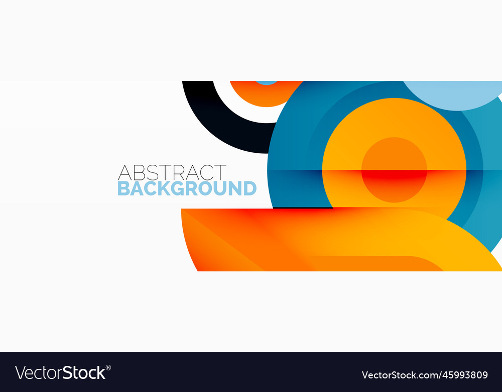 Abstract round shapes background minimalist Vector Image