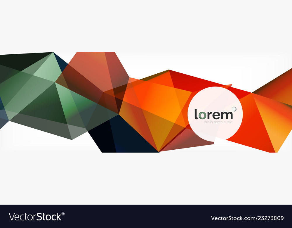 Colorful geometric triangle background Royalty Free Vector