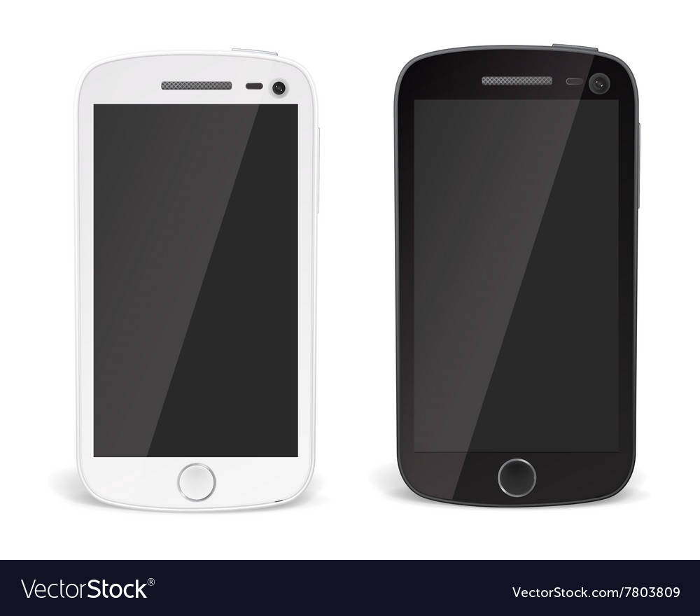 Realistic detailed smartphones Royalty Free Vector Image