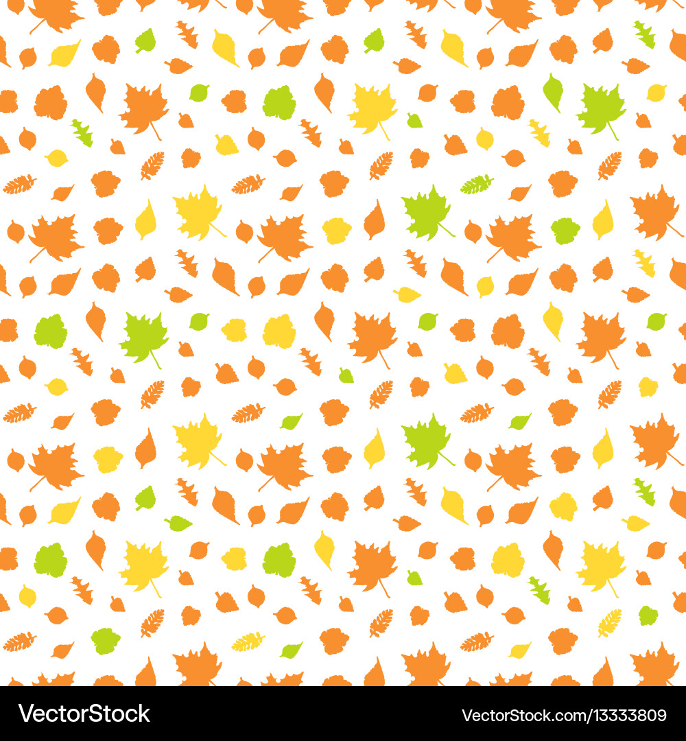 Seamless pattern with leafs Royalty Free Vector Image