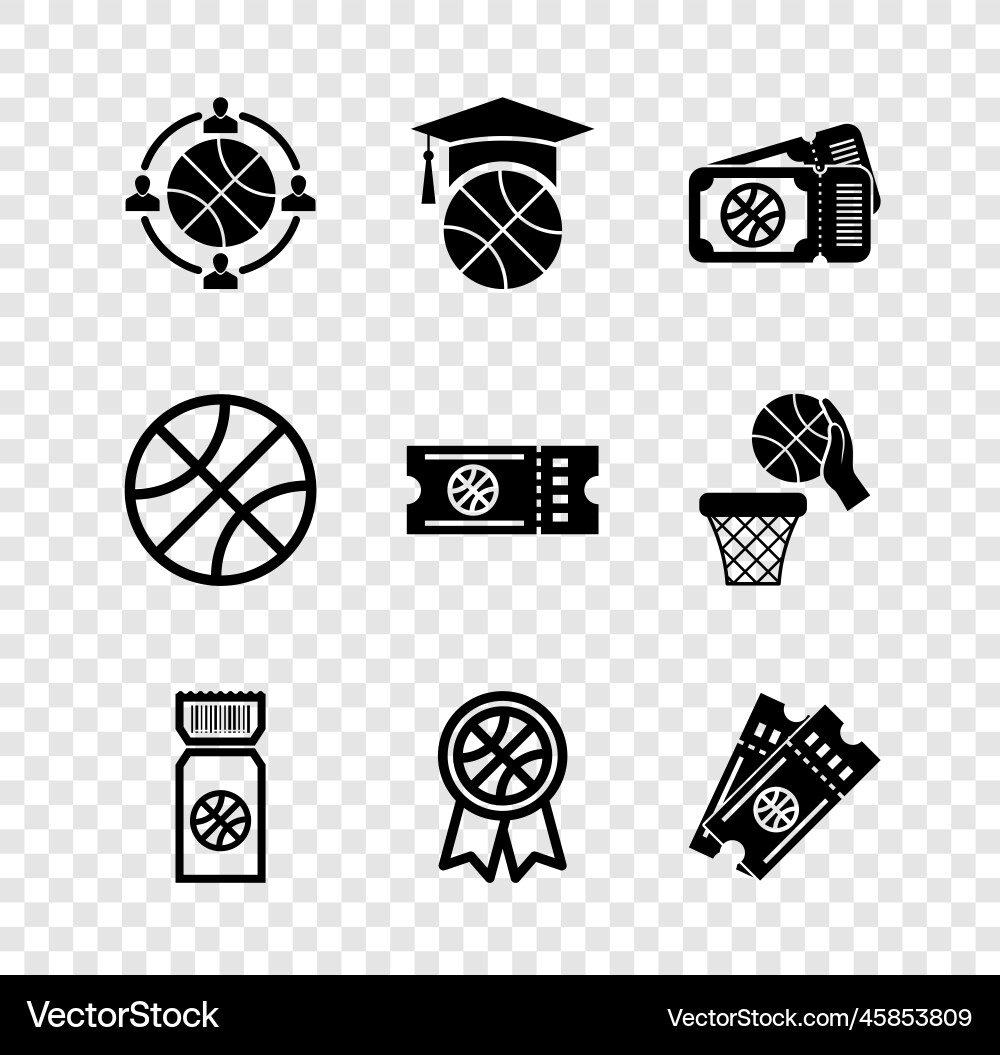 Set planning strategy basketball training game Vector Image
