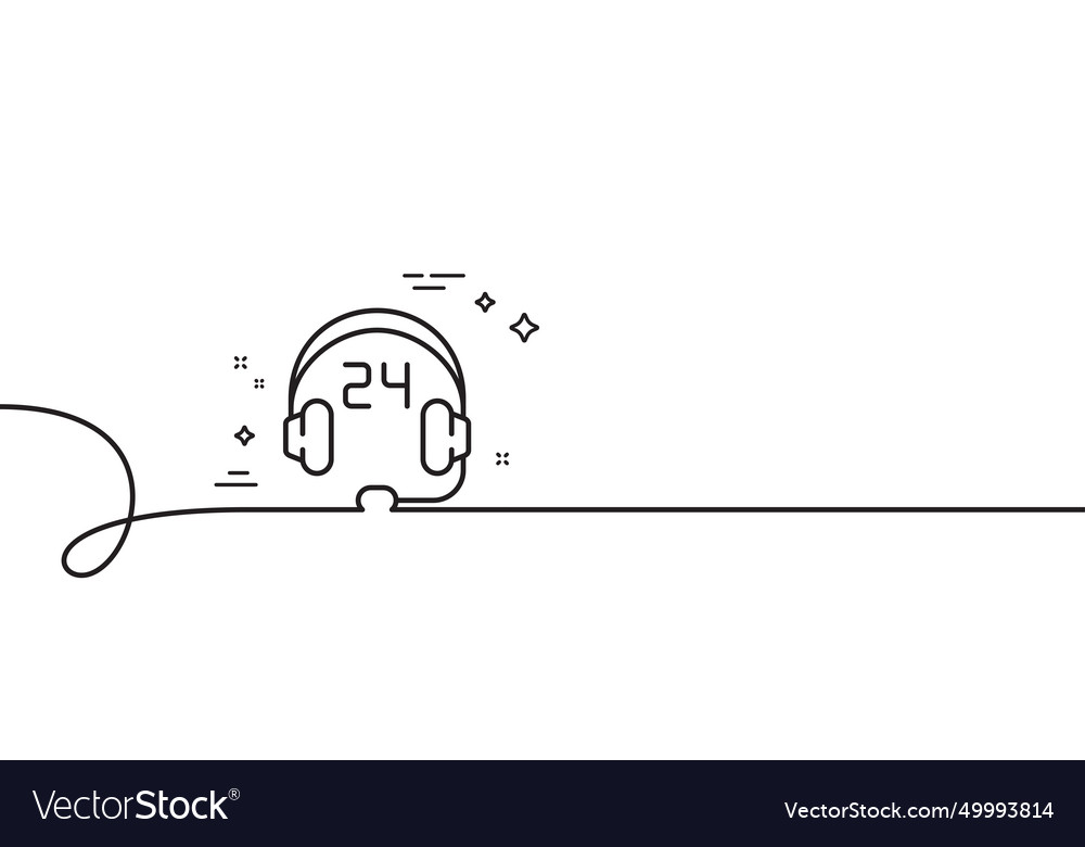 Consulting line icon support service sign Vector Image Consulting line icon support service sign Vector Image