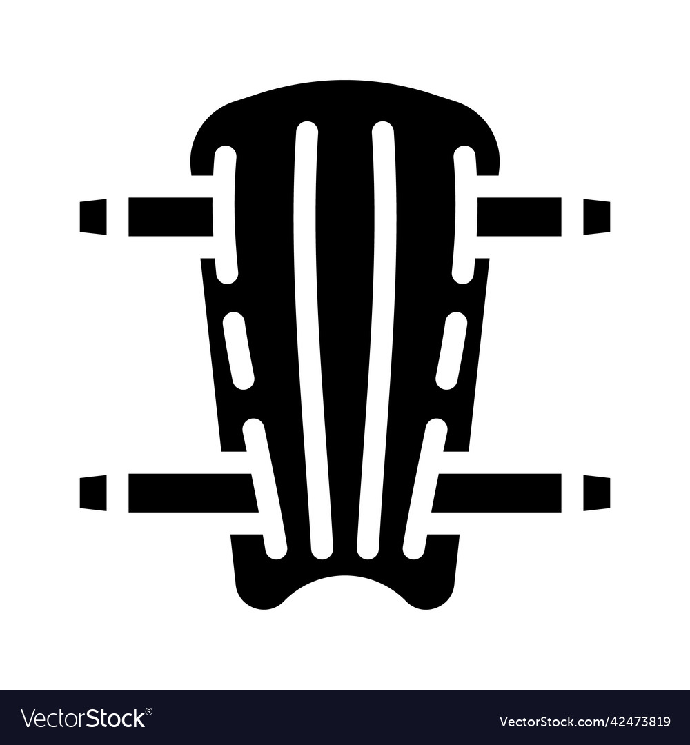 Leg protection glyph icon Royalty Free Vector Image Leg protection glyph icon Royalty Free Vector Image