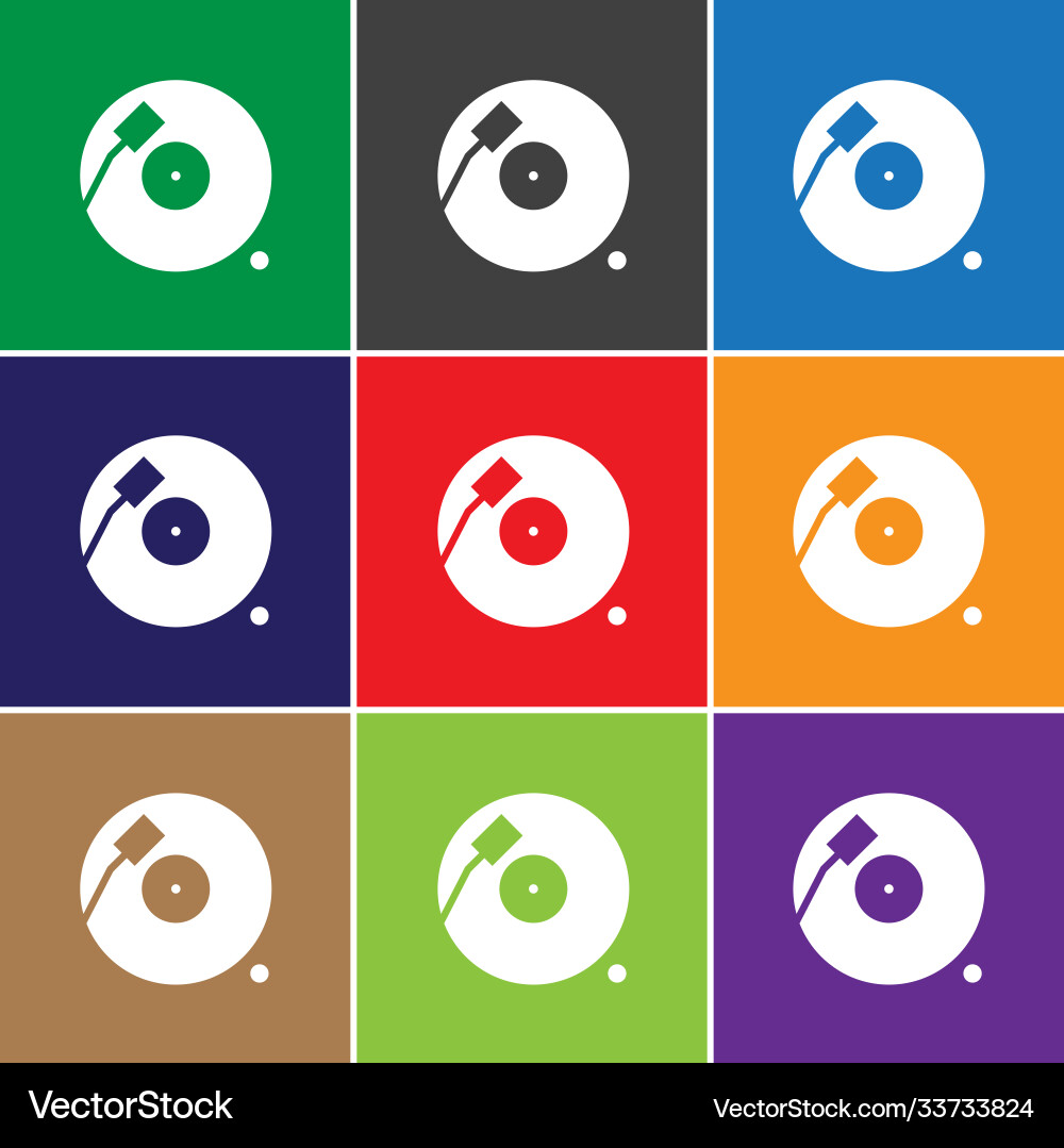 Vinyl icon Royalty Free Vector Image - VectorStock