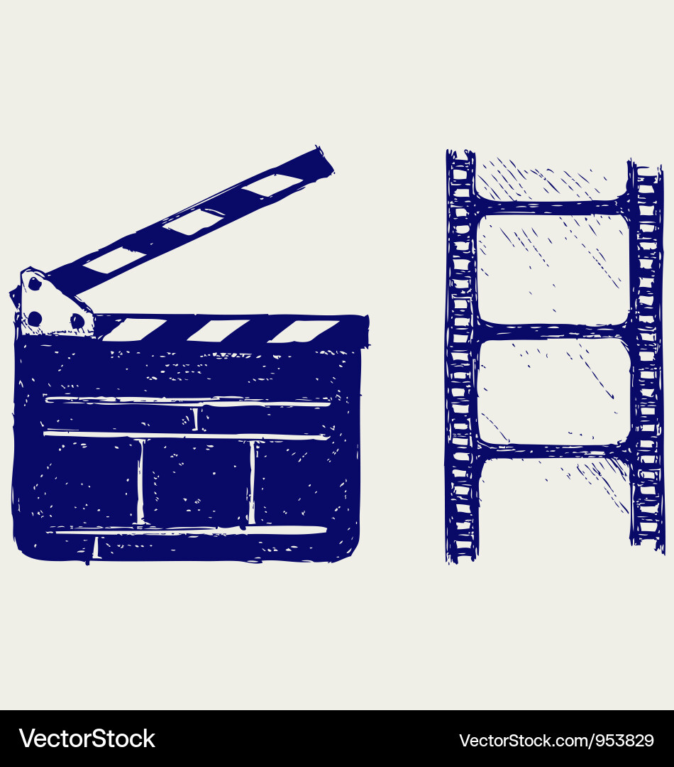 Clapper Board Royalty Free Vector Image Vectorstock