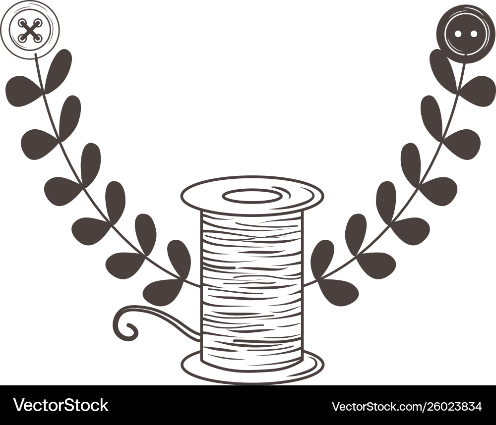 Isolated tailor shop thread design Royalty Free Vector Image