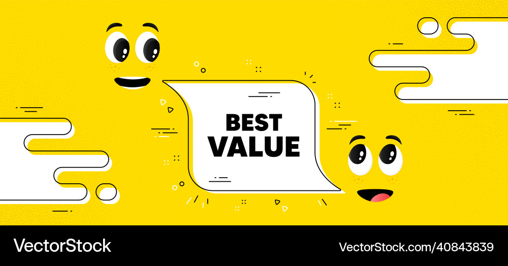 Best value text special offer sale sign Royalty Free Vector