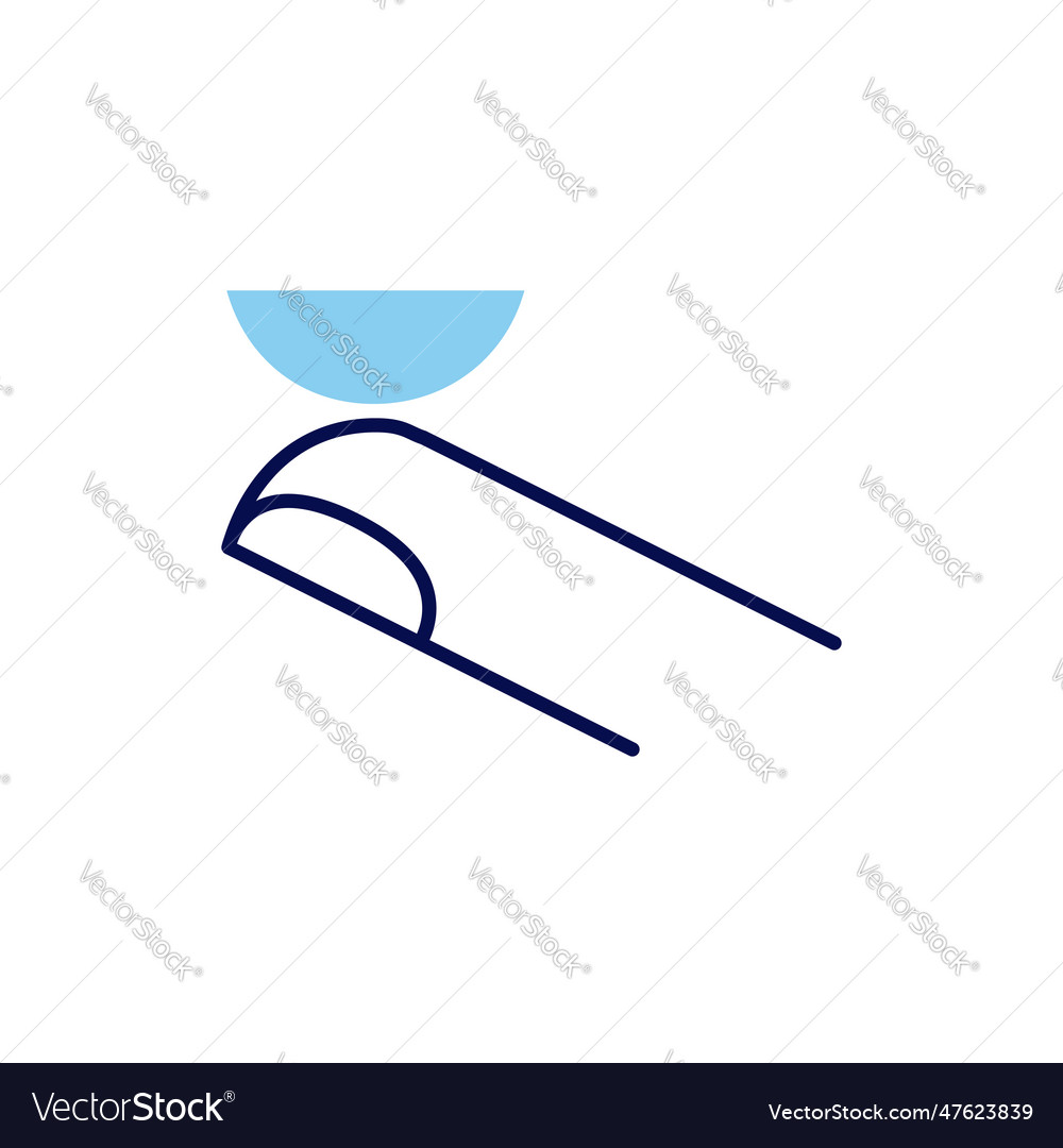 Contact Lenses Related Icon Royalty Free Vector Image