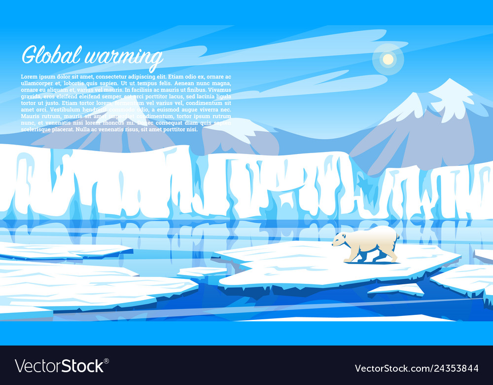 Global warming environmental problem climate Vector Image Global warming environmental problem climate Vector Image