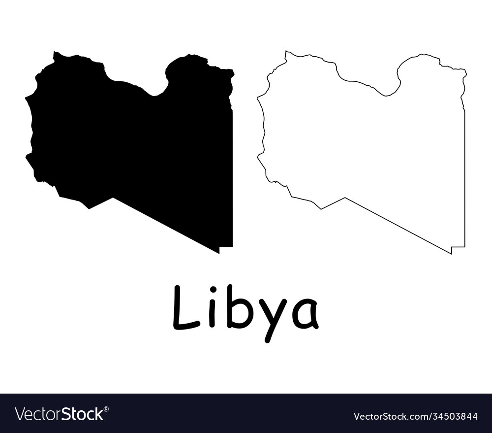 Libya map Royalty Free Vector Image - VectorStock