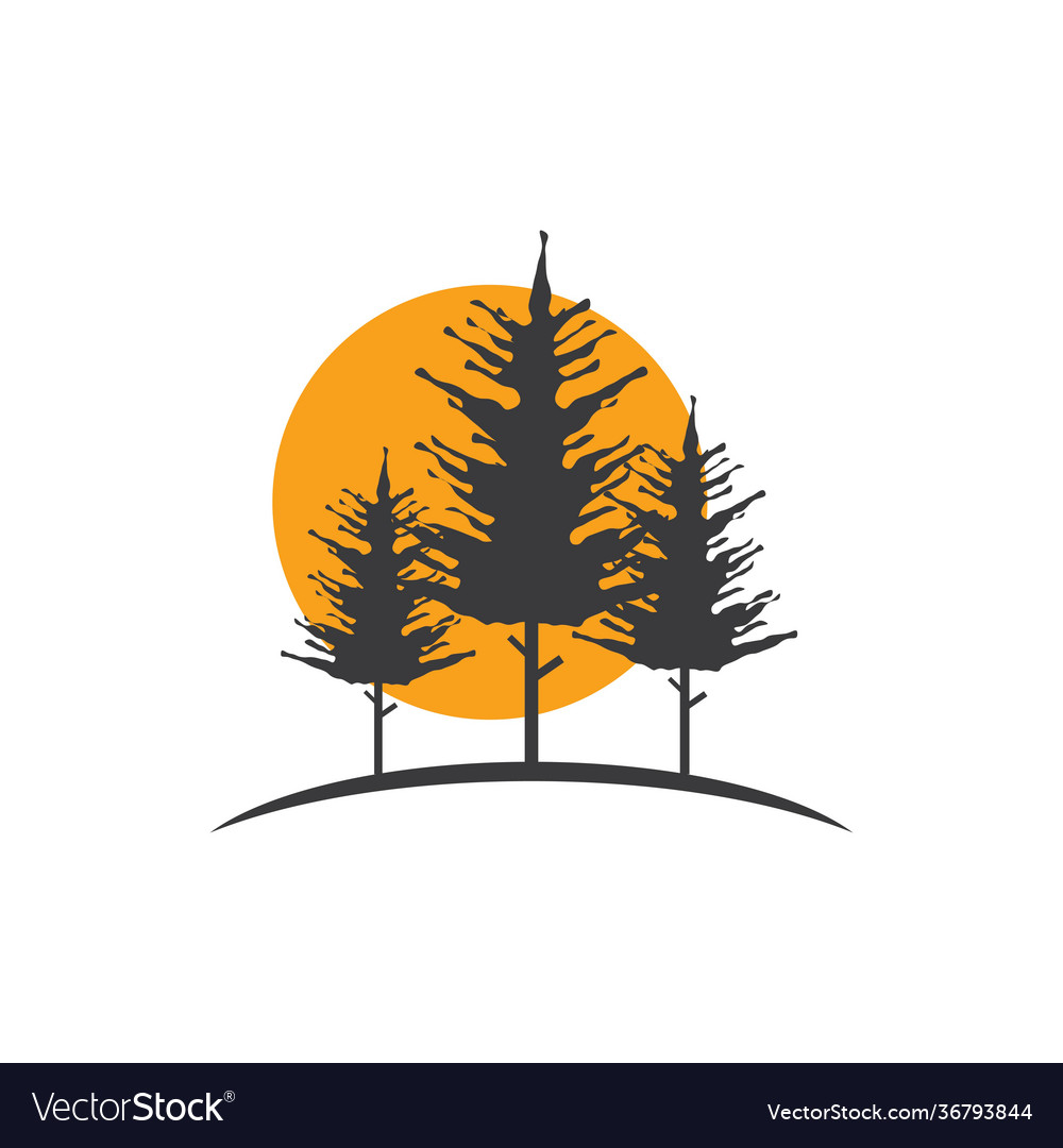Pine tree Royalty Free Vector Image - VectorStock