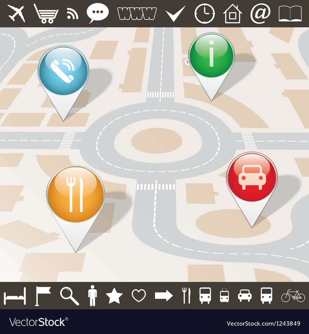 3d pointers Royalty Free Vector Image - VectorStock